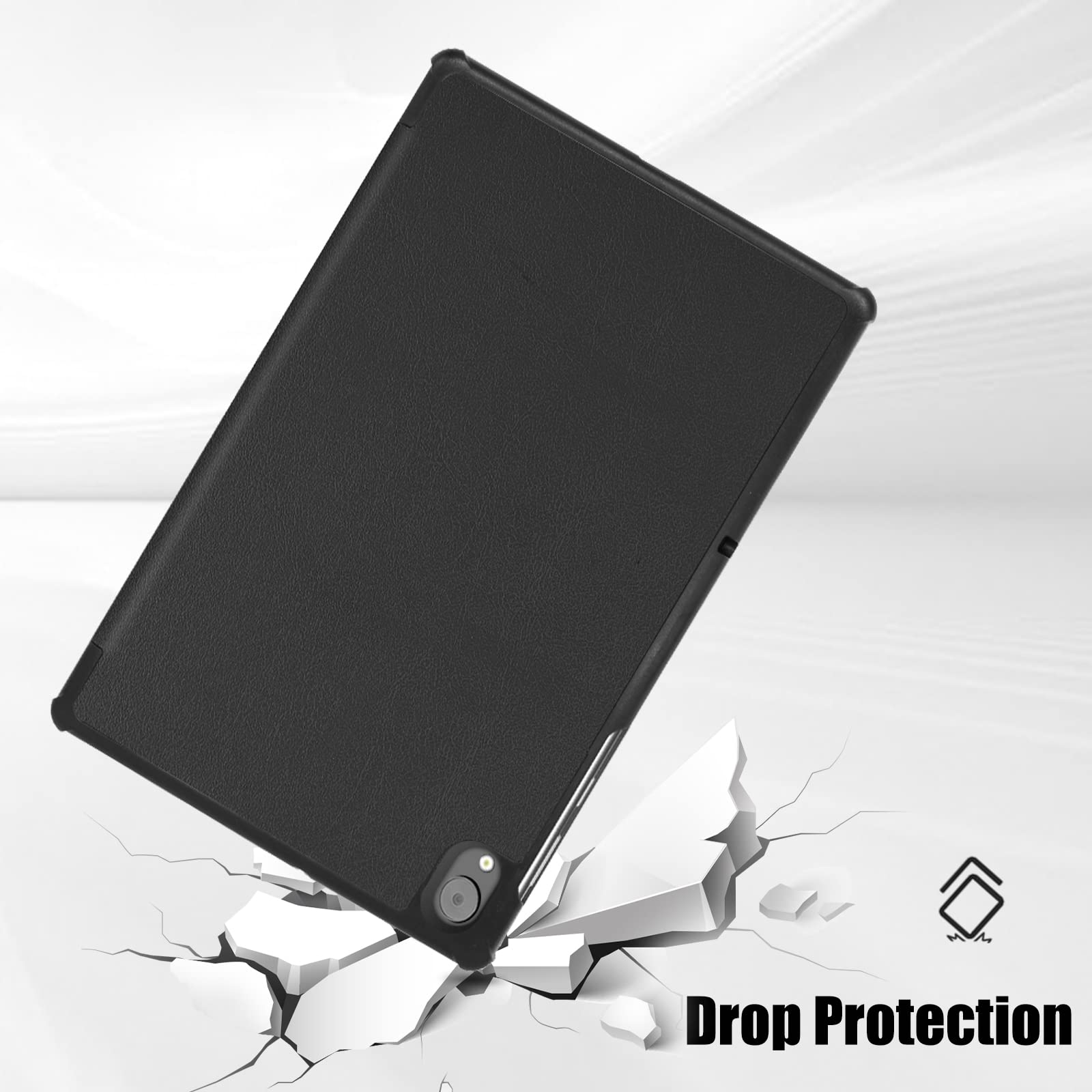 ProCase for Lenovo Tab K10 2021/M10 FHD Plus Case 10.3 Inch (2020 2nd Gen), Slim Smart Cover Stand Hard Shell Case for 10.3" Tab K10 TB-X6C6L TB-X6C6F TB-X6C6X/M10 Plus FHD TB-X606F TB-X606X –Black
