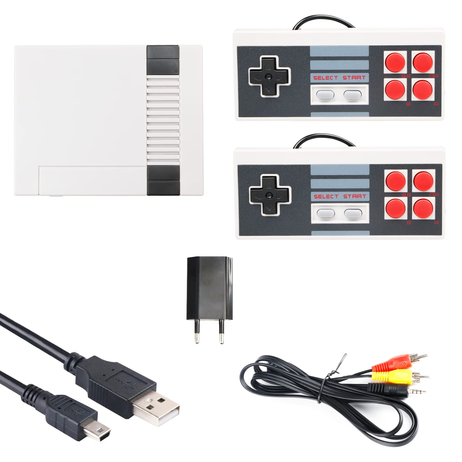 Anyando Retro Game Console, Mini Classic Game System TV Video Games Console with 2 Classic Controller and Built-in 620 Video Games, AV Output Plug and Play,Birthday Choice for Children/Adults