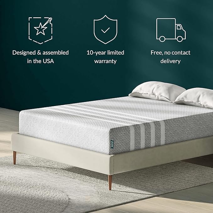 Leesa Original Hybrid 11" Mattress, Full, Premium Cooling Foam and Individually Wrapped Springs/CertiPUR-US Certified / 100-Night Trial