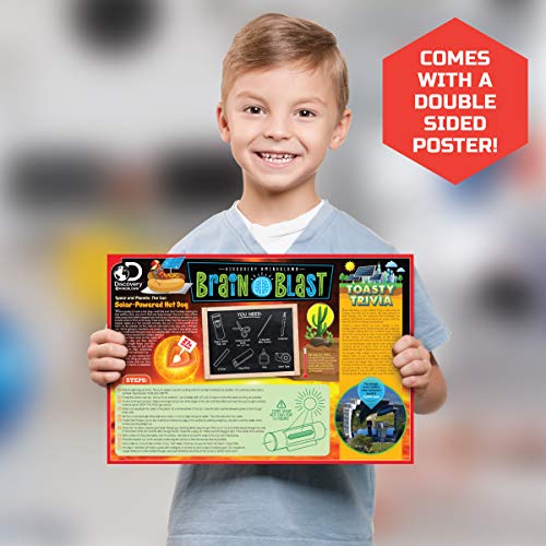Discovery Kids 2-in-1 World Globe LED Lamp w/Day & Night Modes, STEM Geography Map Educational Toy for Children, Solar System, Light Up Cities and Countries, Rotating w/Display Stand