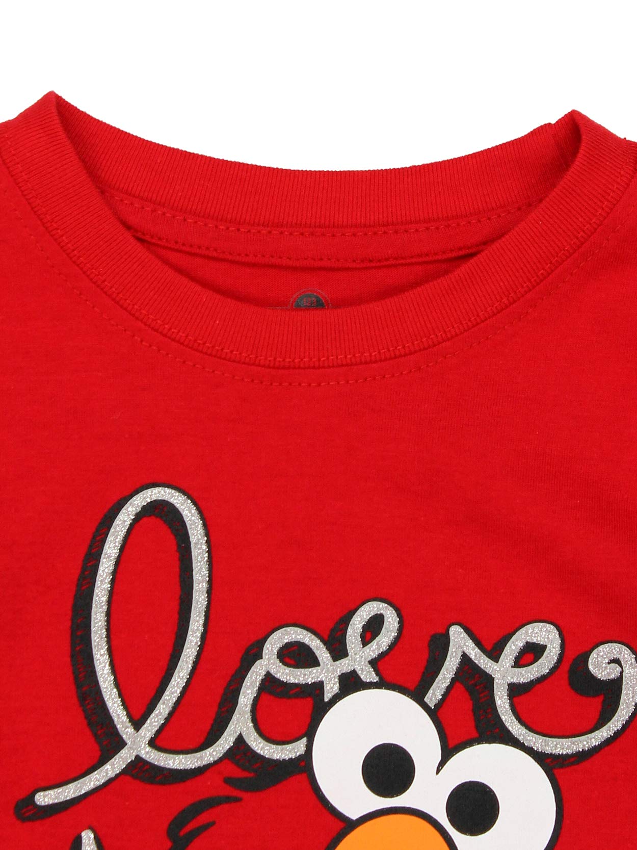 Sesame Street Elmo Girls Long Sleeve Shirt for Infant and Toddler Red