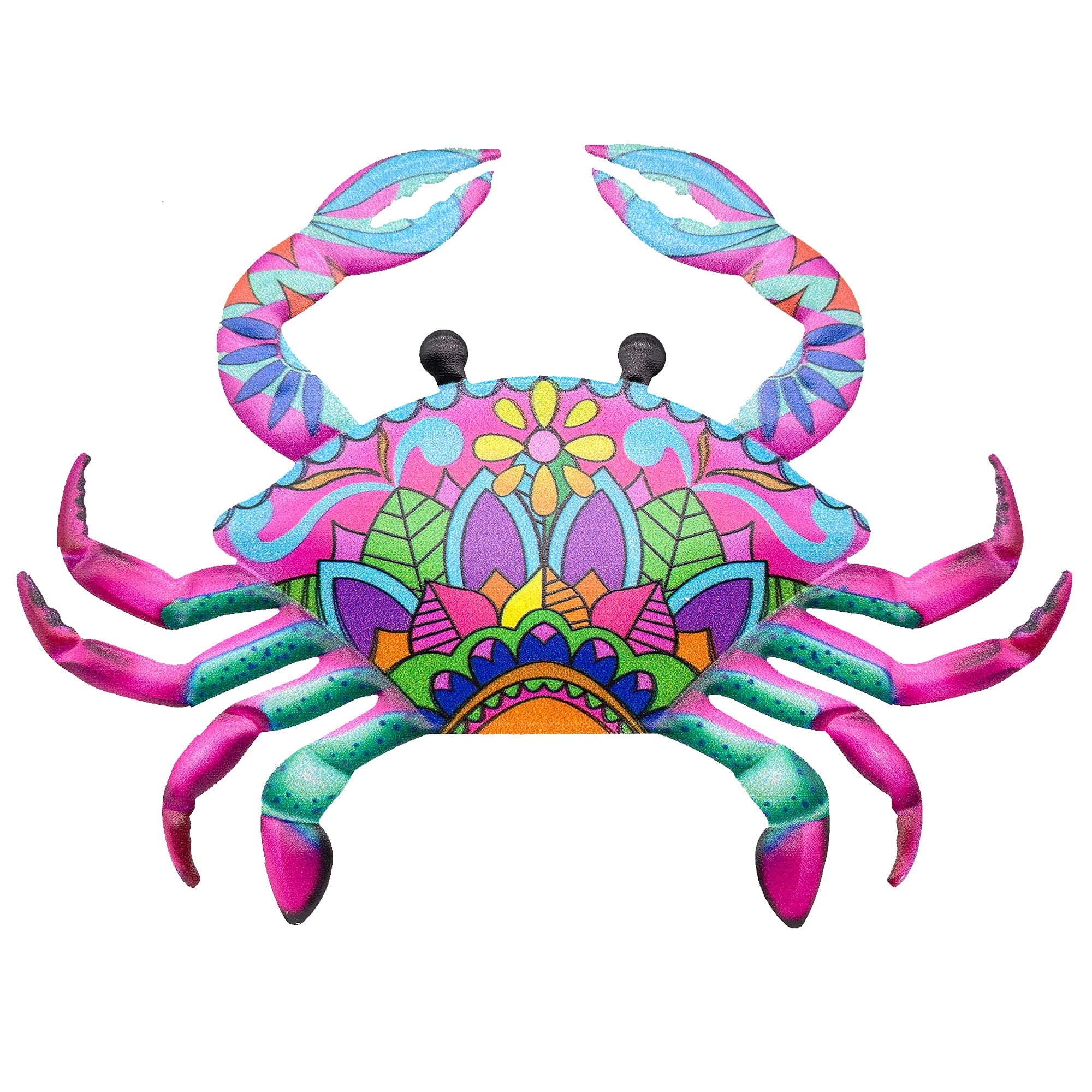 SOBLUING Crab Wall Decor Metal Crabs Decorations, Tiki Bar Wall Decor Coastal Sculptures for Home, Outdoor Wall, Home Door, Window, Ocean Theme Room, Set of 4