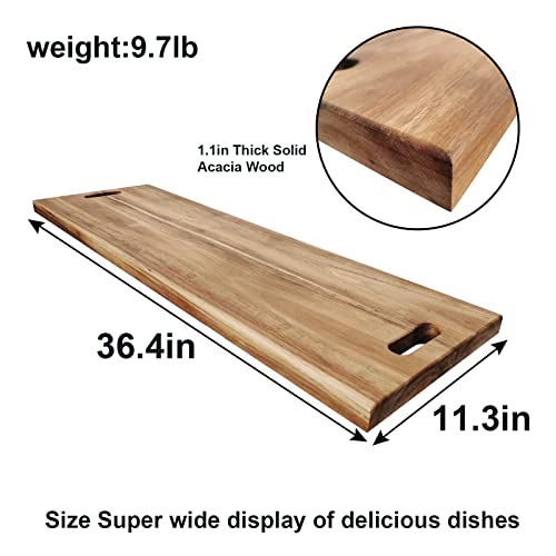Charcuterie Boards Extra Large(36.6 * 11.6Iin),Extra Large Charcuterie Board,Extra Large Wooden Cutting Board