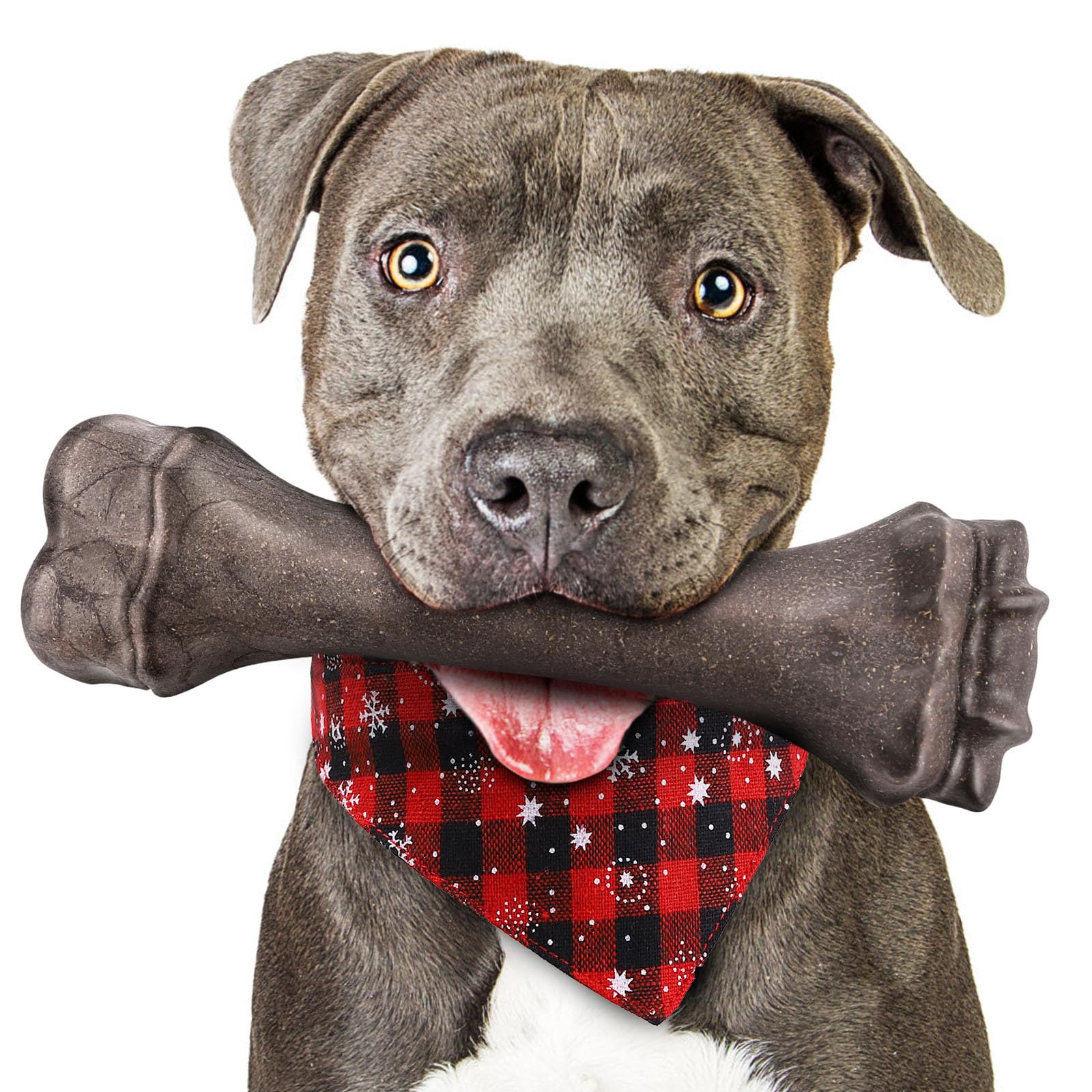 Dog Toys for Aggressive Chewers, Indestructible Dog Bones for Aggressive Chewers, Tough Dog Chew Toy for Heavy Duty Dogs, Big Dog Teething Toys with Durable Nylon for Large/Medium Breed Puppiesā¦