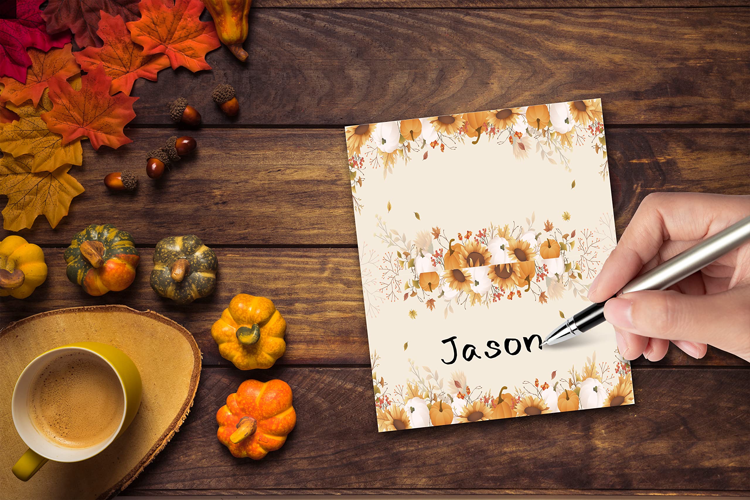 Halloween Table Place Cards, Name cards ,Place Cards for Table Setting,Food Tent Labels,Tented Blank Table Cards, Banquet Tables, Buffet Food Label, Parties,Scored for Easy Folding, 25 Pack(B04)