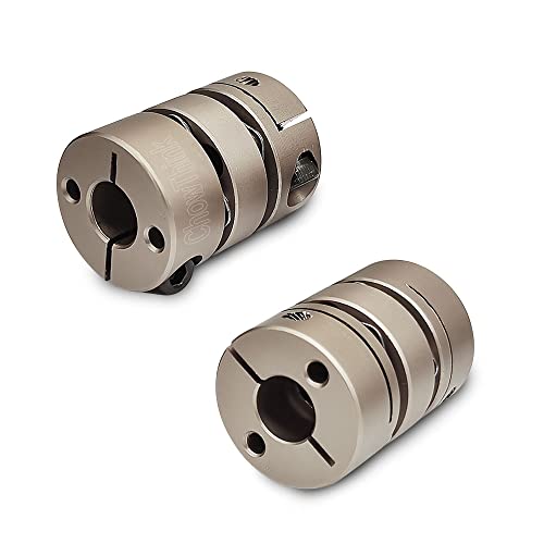 Double-Diaphragm Damping Shaft Couplings 5mm to 8mm Aviation Aluminum Alloy for All 3D Printer Such as CR-10S Ender 3 PRO and CNC Machine(2PCS)