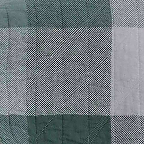 Eddie Bauer - Queen Quilt Set, Cotton Reversible Bedding with Matching Shams, Medium Weight Home Decor (Boulder Green, Queen)