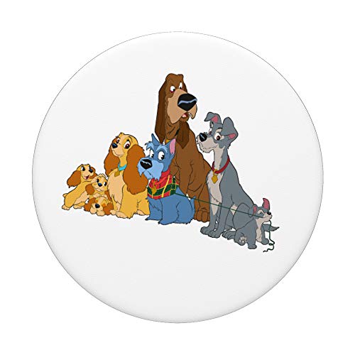 Disney Lady and the Tramp Dogs PopSockets PopGrip: Swappable Grip for Phones & Tablets