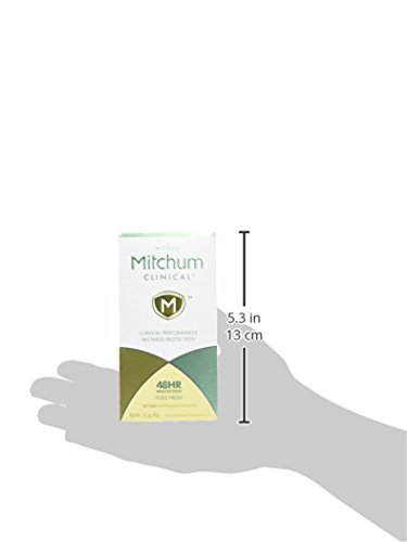 Mitchum Women's Deodorant by Mitchum, Clinical, Soft, Solid Antiperspirant Deodorant, Pure Fresh, 1.6 Oz (Pack of 1)