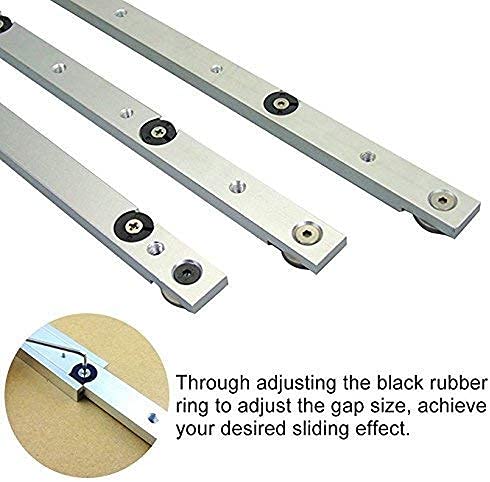 Aluminium Alloy Miter Bar Rail Miter Guage Bar Slider Table Saw Gauge Rod Wood Working Tool(300mm / 11.81inch)