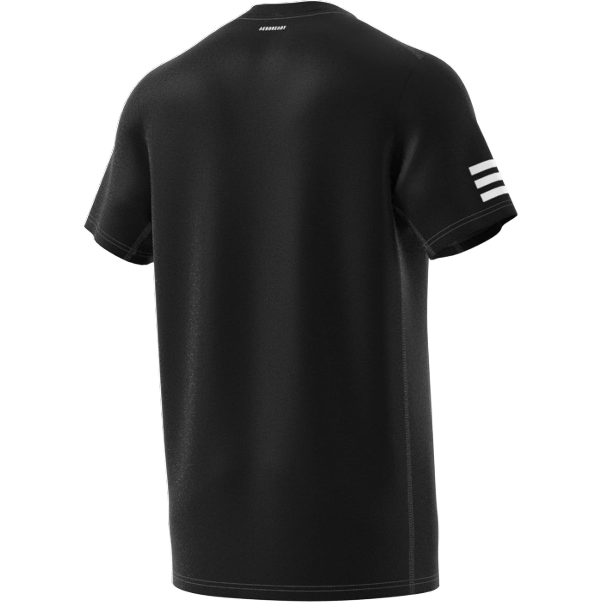 adidas Men's Club Tennis 3-Stripes Tee, Black/White, Medium