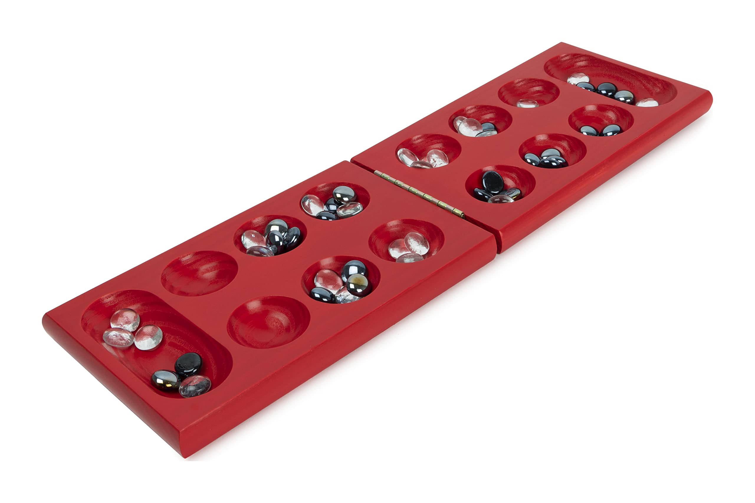 FAO Schwarz Mancala Game with Folding Wood Board, Strategy Game, for Adults and Kids Ages 6 and up