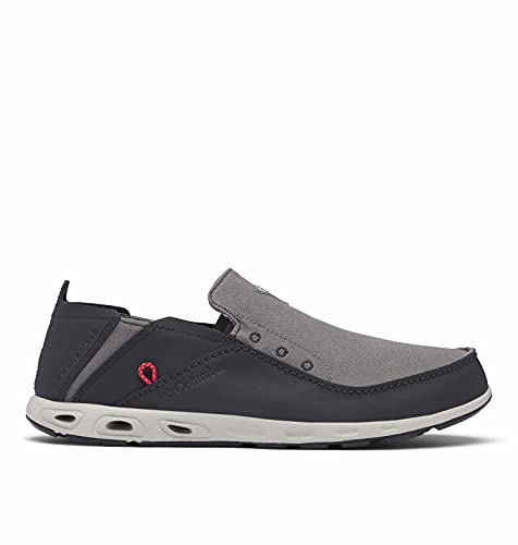 Columbia Mens Bahama Vent PFG Boat Shoe, Titanium MHW/Bright Red, 12 US