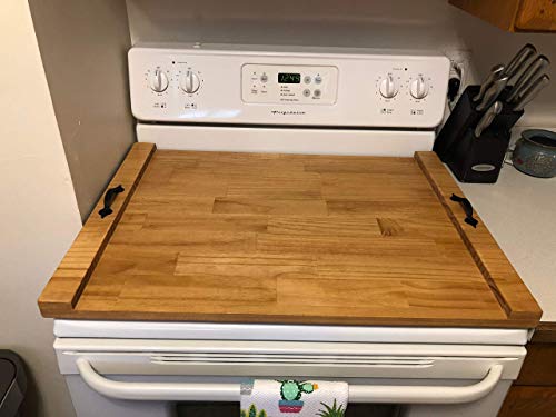 Rustic Stove Top Cover, Wooden Tray For Stove, Wood Stove Top Tray, Stove Tray, Decorative Tray