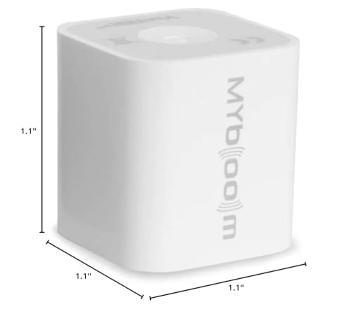 My Boom Bluetooth Speaker-White- Portable- Rechargable- Compact