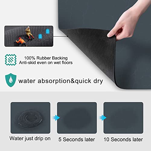 Golener Coffee Maker Rug,coffee Bar Decor For Coffee Station,coffee Grinder Mat,drip Tray For Coffee Maker,coffee Pot Mat For Countertops,non-slip Material Keeps Glasses And Dishware In Place,Navy