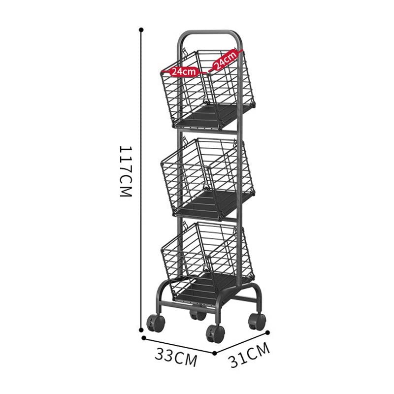 BHVXW Kitchen Shelf Vegetable Rack Multilayer Detachable Organize Snack Basket