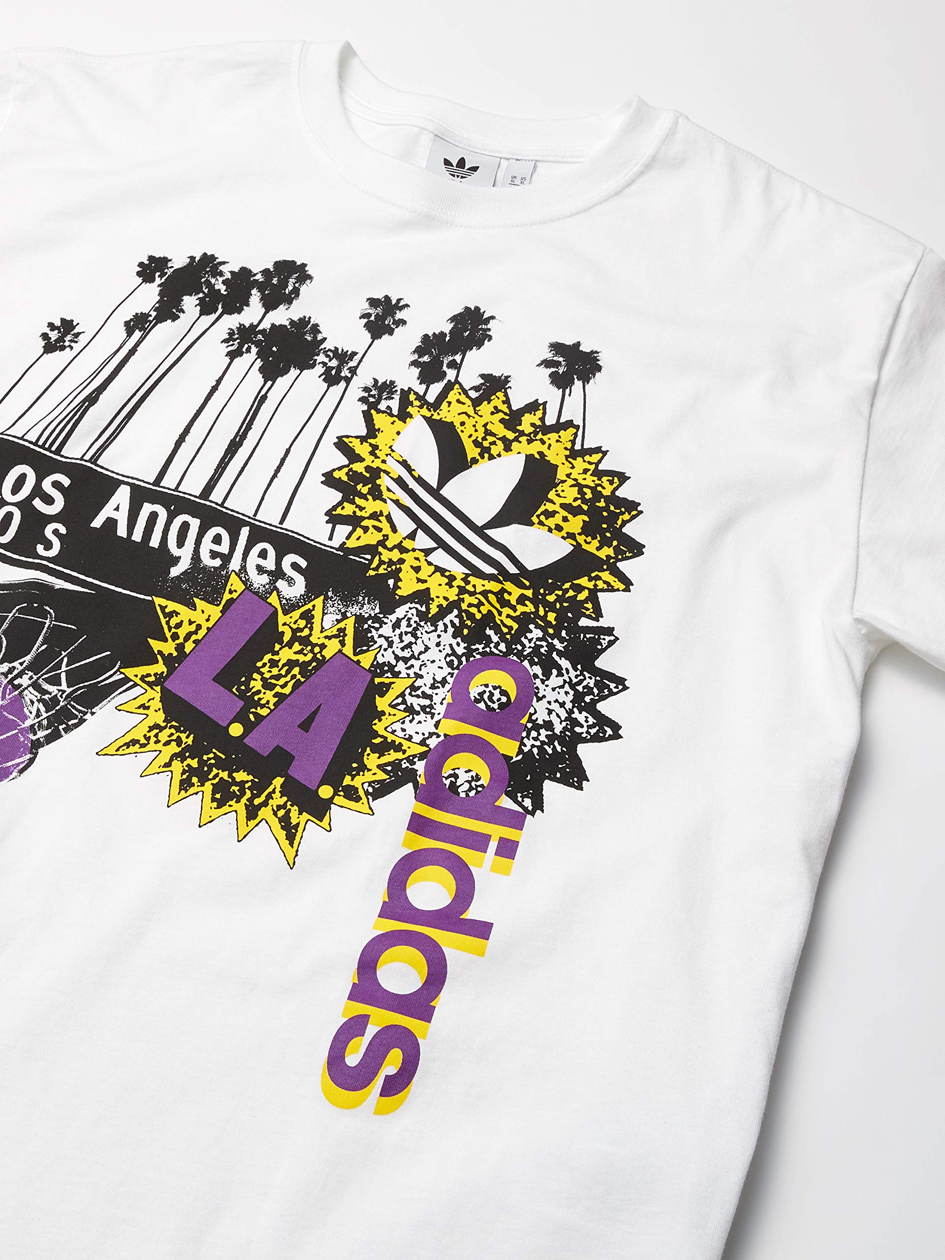 adidas Originals Men's City Tee La White, XX-Large
