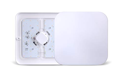 LIT-PaTH Square LED Flush Mount Ceiling Light Fixture, 12 Inch 22.5W, Dimmable, 1680 Lumen, ETL Qualified, 5000K-Daylight White