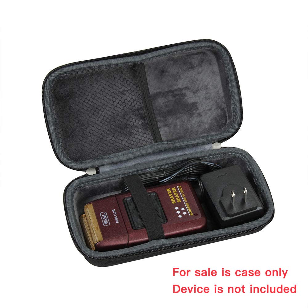 Hermitshell Hard Travel Case for Wahl Professional 8061-100 8164 5-Star Series Rechargeable Shaver Shaper (Black)