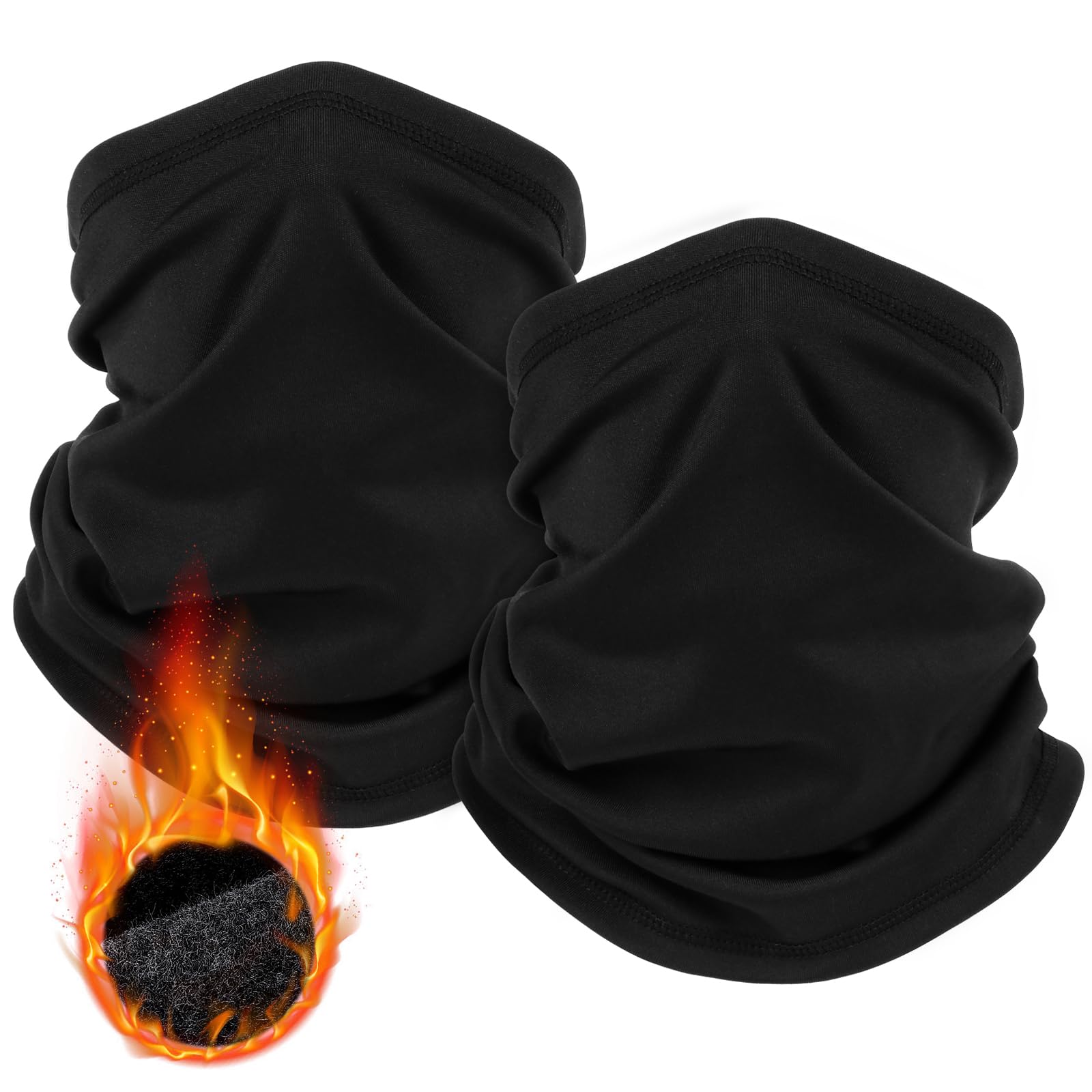 6 Pieces Cooling Neck Gaiter Sun UV Protection Face Mask Windproof Scarf Sunscreen Breathable Bandana Balaclava