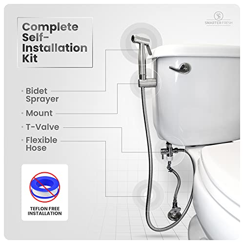 Bidet Sprayer for Toilet, Handheld Bidet Sprayer Attachment, Cloth Diaper Shower Spray Washer for Bathroom β Bidet Handheld Toilet Water Sprayer - Easy 10-Minute Installation