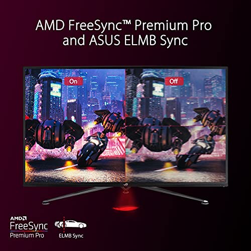 ASUS ROG Strix 43” 4K HDR DSC Gaming Monitor (XG43UQ Xbox Edition) - UHD (3840 x 2160), 144Hz, 1ms, HDMI 2.1, Extreme Low Motion Blur Sync, FreeSync™ Premium Pro, DisplayHDR1000, DCI-P3 90%