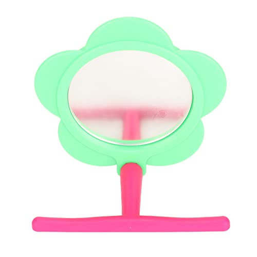 Bird Mirror Perch Cockatiel Bird Mirror Perch Plants Parakeet Toys Form Decorative Plastic Parakeets Mirror Stand Toy for Budgie Lovebird Cockatiel Bird cage Accessories Mirror