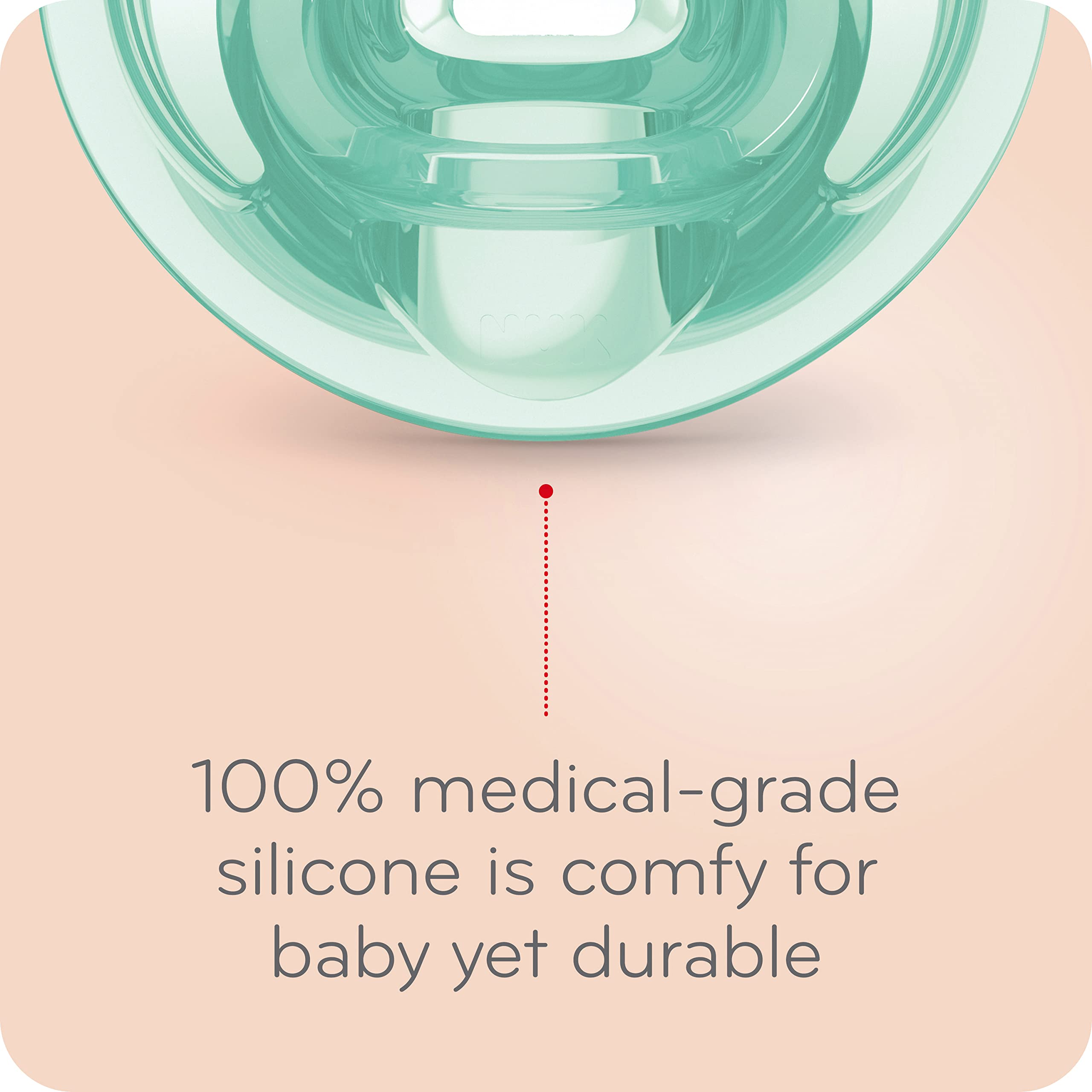 NUK Comfy Pacifiers, 6-18 Months, 6 Count