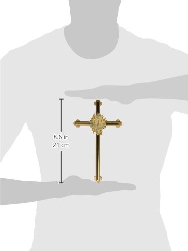 Cathedral Art Wall Cross, for Parents, Grandparents, 8-Inches, Gold Plated, by Abbey & CA Gift