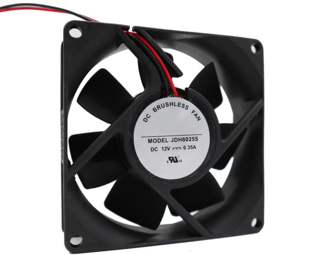 8025 Fan， for JDH8025S 12V 0.35A 80X80X25MM 2-Wire Cooling Fan