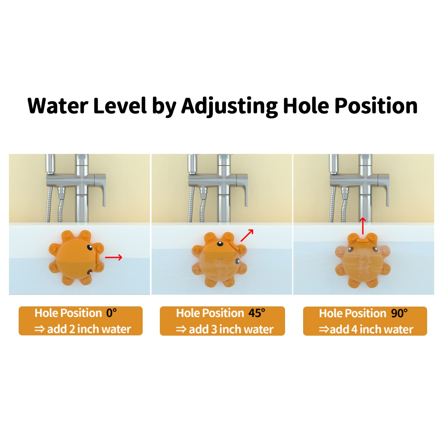 Bathtub Overflow Drain Cover Tub - tub Overflow Drain Cover, Soak Bath Overflow Drain Cover, Bathroom Spa Accessories, Adds Inches of Water for Deeper Bath (Silicone, Yellow)