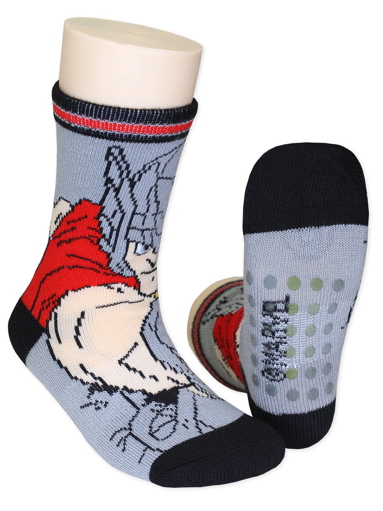 Super Hero Adventures Avengers Boys 6 pack Socks with Grippers (5-7 yrs, Multi)