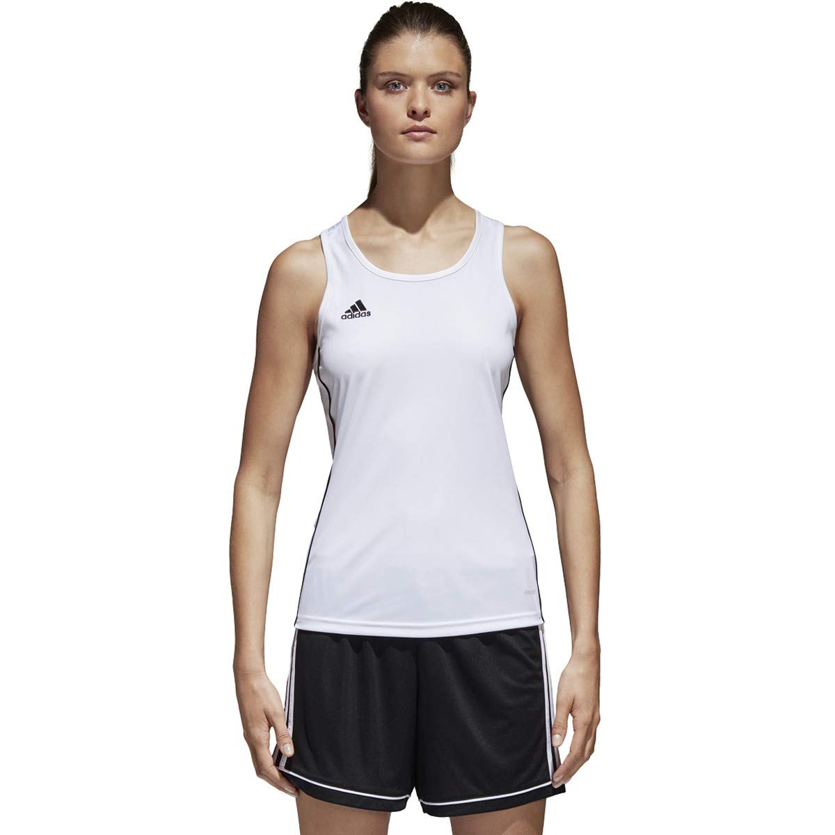 adidas Core18 Tank Top White/Black LG