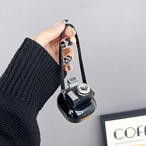 Compatible with Samsung Galaxy Buds2 pro(2022)/Galaxy Buds Live/Galaxy Buds pro/Galaxy Buds 2 Charging Box,3D Camera Can Light Up Silicone Earphone Case with Keychain