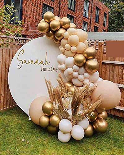 DIY Baby Shower Party WEDDING Decoration Balloon Garland Arch Kit White Gold Retro Double Layer Skin Ballon Arch Kit Kid Adult Wedding Decor