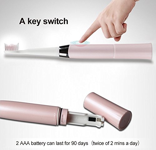 SONICETY Electric Toothbrush HI-503 (Value Pack Includes 3 Brushheads) (Pink)