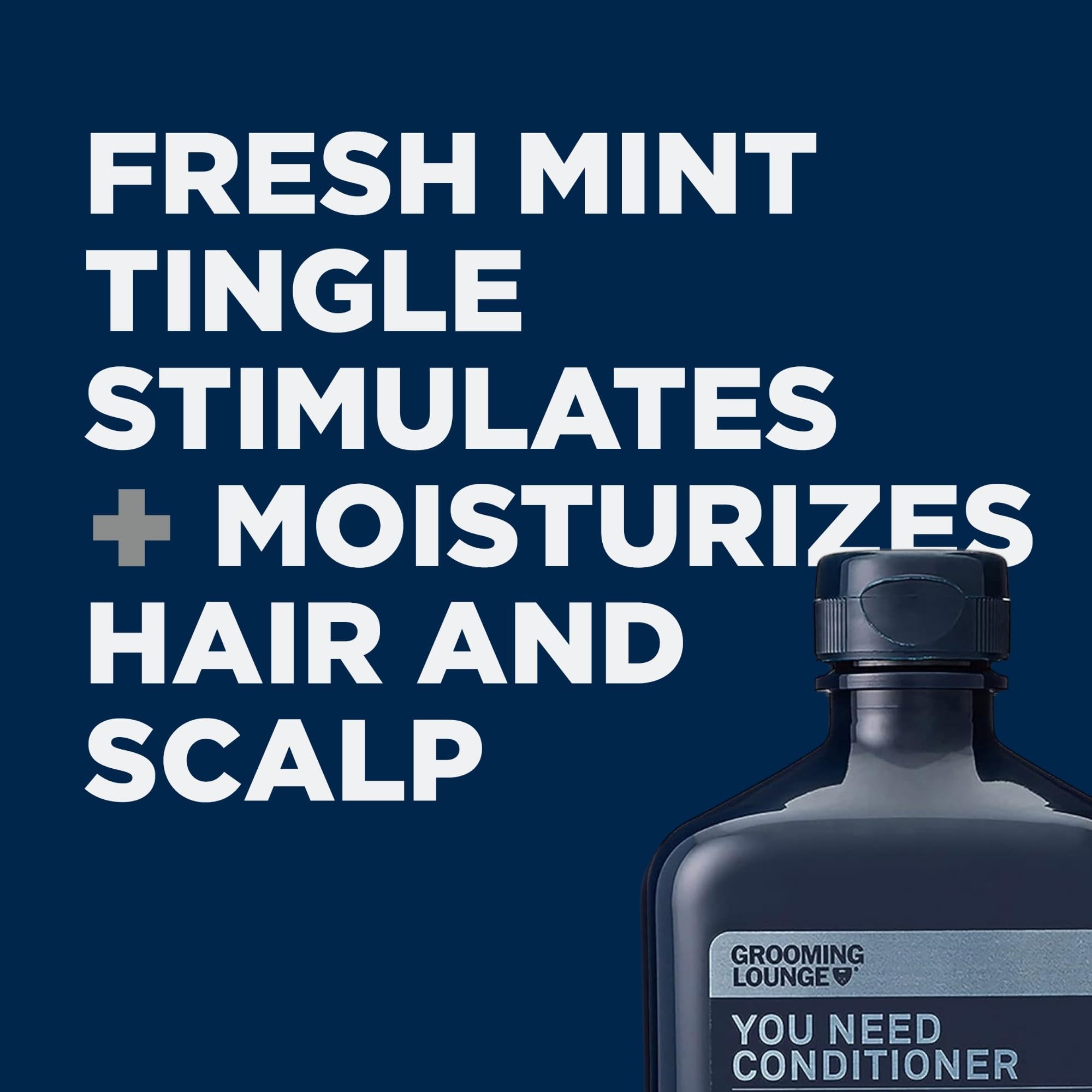 Grooming Lounge You Need Conditioner - Moisturizes and Balances the Scalp - Leaves Hair Soft and Manageable - Cleanses Scalp to Help Create the Optimal Environment for Healthy Hair Growth - 11.6 oz