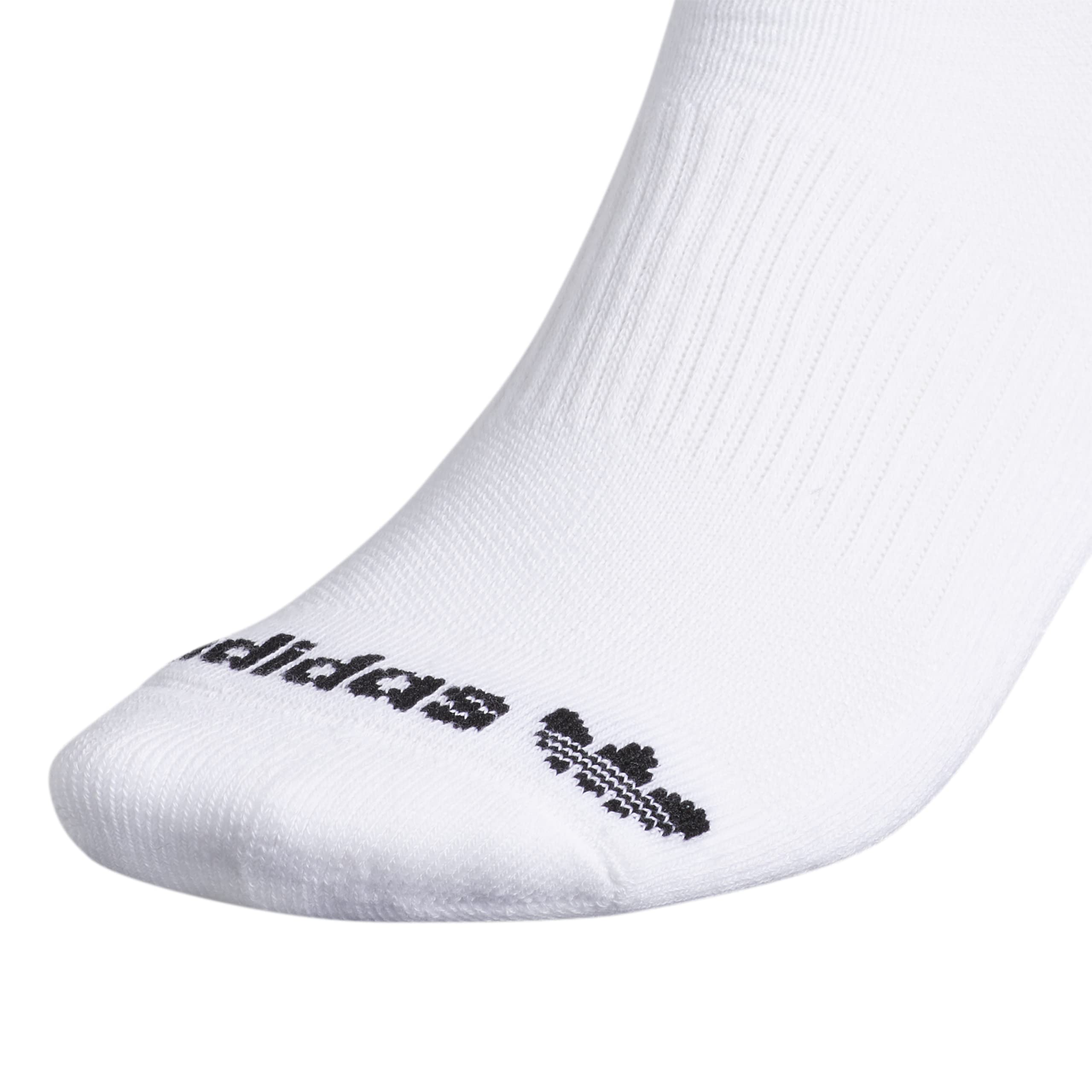 adidas Originals Men's Originals Trefoil 3-Pack Mid-Crew, White/Grey/Black, Large