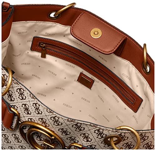 Guess AVIANA TOTE Women's Ladies Bag, Cognac Beige