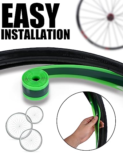 Bike Tire Liner, Inner Tube Bicycle Flat Protector Compatible with 12" 16" 18" 20" 24" 26" 27.5" 29"