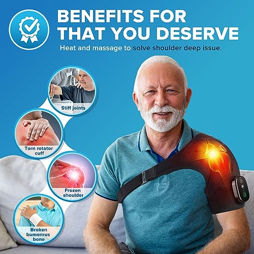 ERHIVORA Shoulder Heating Pads for Shoulder, Shoulder Heat Pad for Frozen Shoulder, Heated Shoulder Wrap for Women Men
