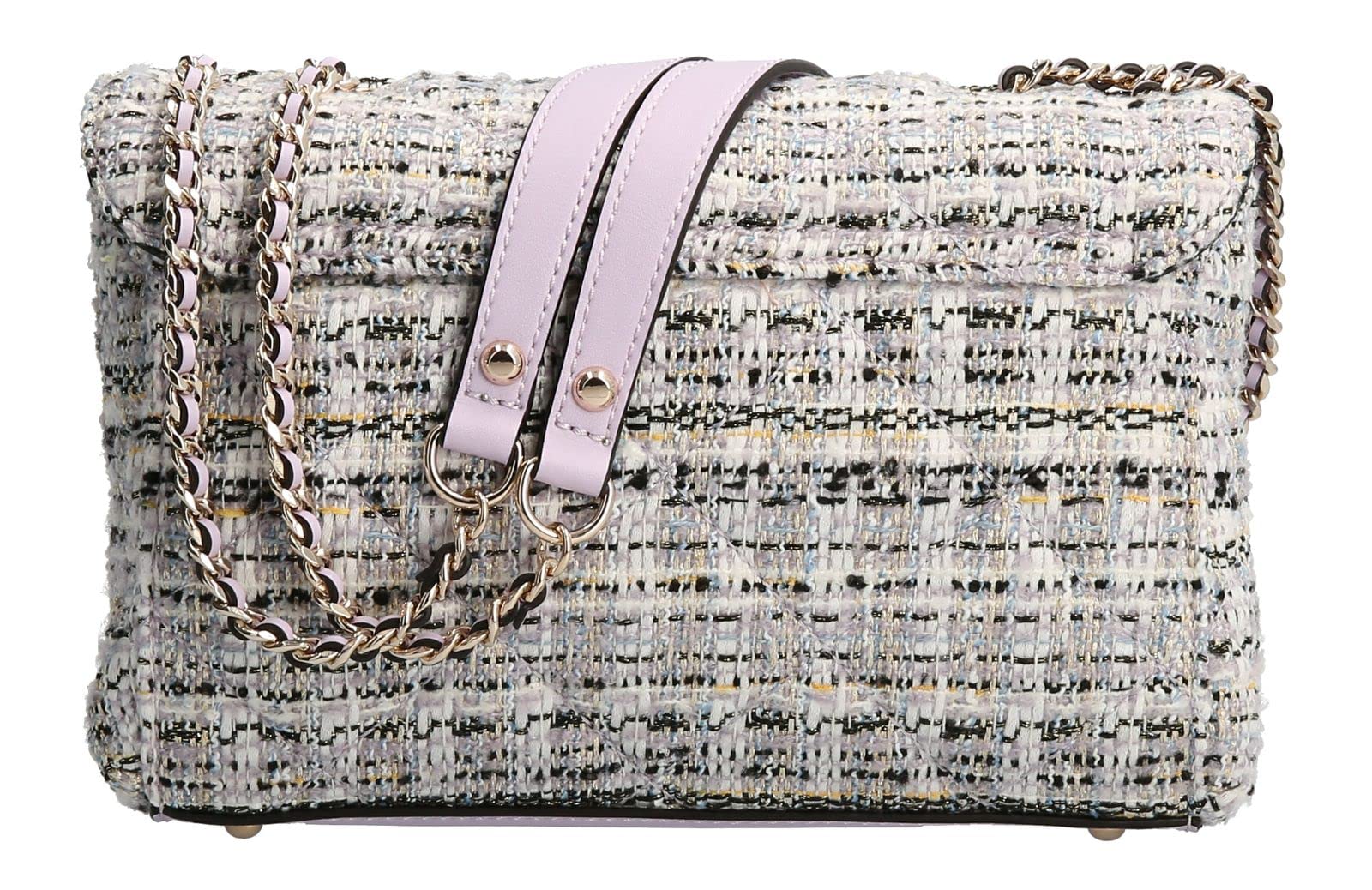 GUESS womens Cessily Convertible Crossbody Flap, Lilac, one size US