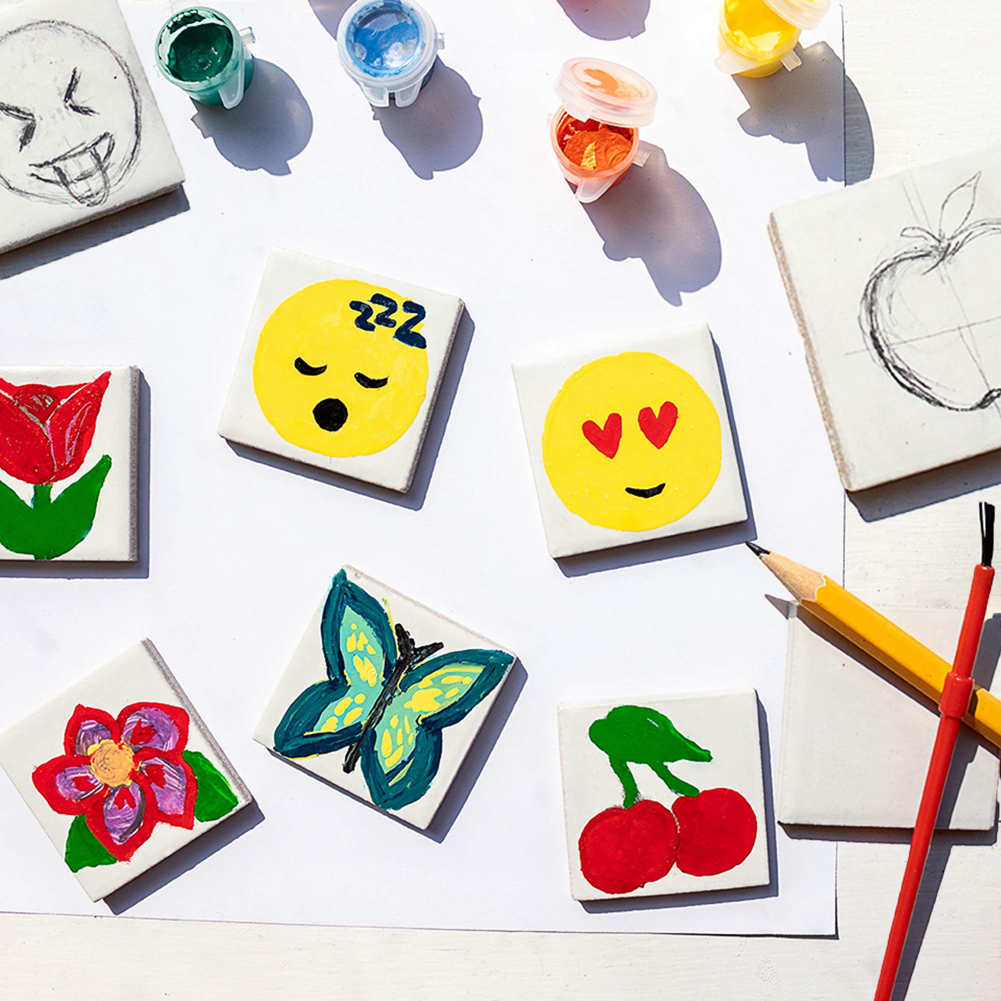 Creative Kids Magnetic Mini Tile Art - Make Your Own 10 Fridge Magnets