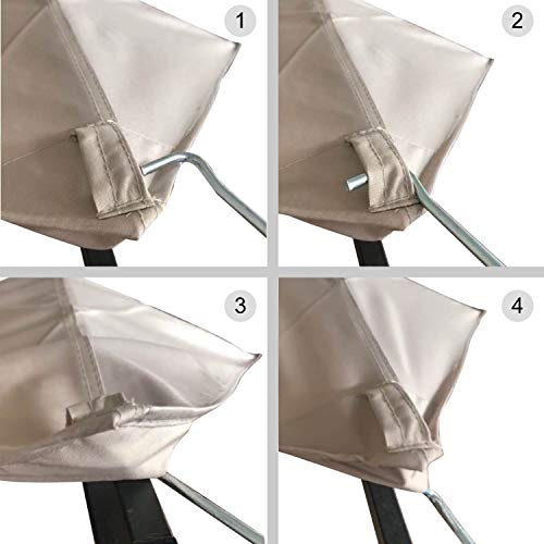 MASTERCANOPY Grill Gazebo Replacement Canopy for Model L-GG001PST-F (Beige)