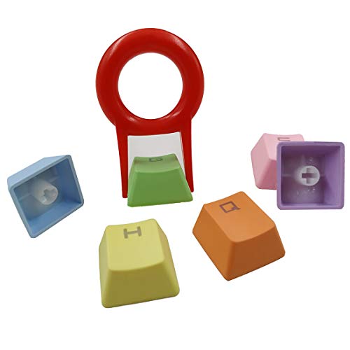 Keycap 37 PBT Double Shot Injection Backlit Keycaps for All Mechanical Gaming Keyboards with Key Puller Rainbow Gradient Color