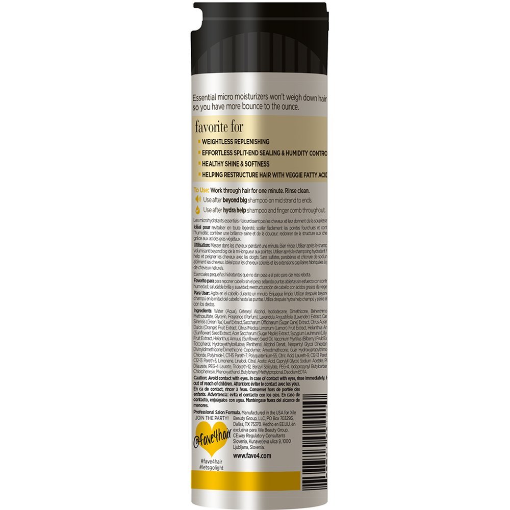 fave4 hair Let's Go Light Conditioner for Lightweight Shine, Replenish Split Ends & Frizz, 8.5 fl oz