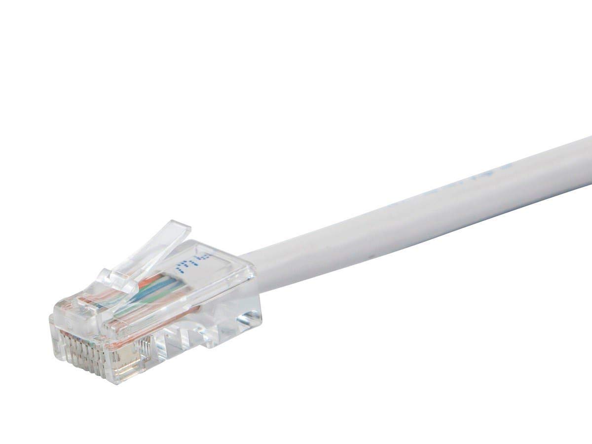 Monoprice Cat6 Ethernet Patch Cable - RJ45, Stranded, 550Mhz, UTP, 24AWG, 25 Feet, White - Zeroboot Series