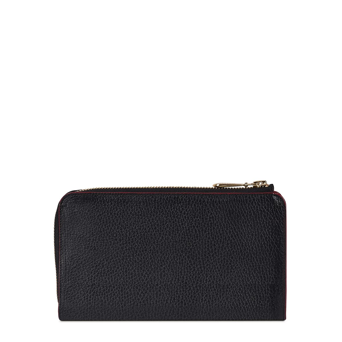 Cuadra women's wallet in genuine leather with zipper black, BD222RS