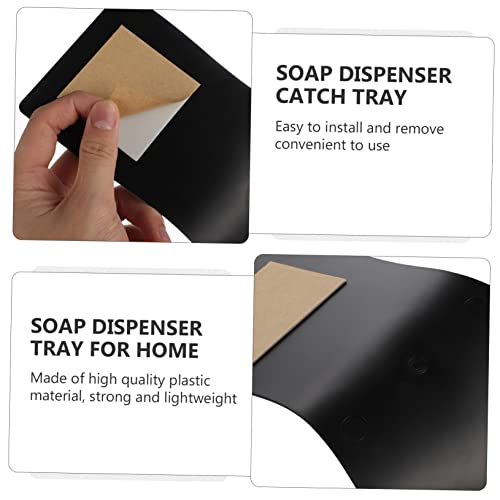 Alipis 3 pcs Water Tray foaming soap Electric soap Dispenser Catch Tray Dispenser Stand Drip Catcher Lip Gloss containers Wall-Mounted Soap Dispenser Tray drip Rack Water Drop Plastic